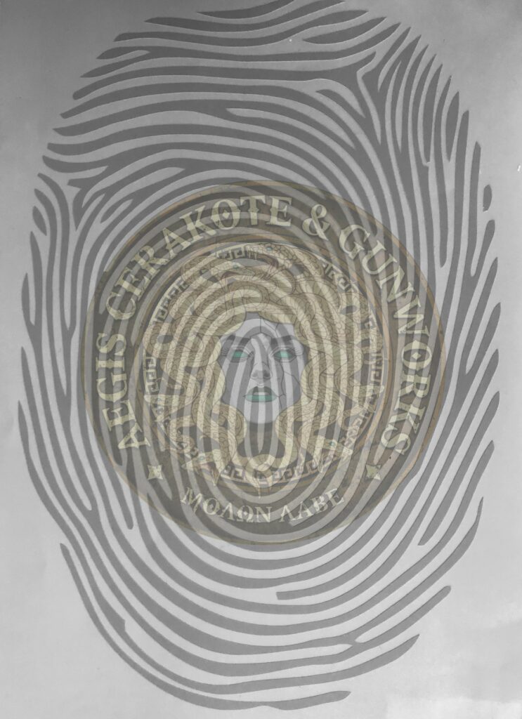 Finger Print Rifle Stencil | Aegis Cerakote & Gunworks