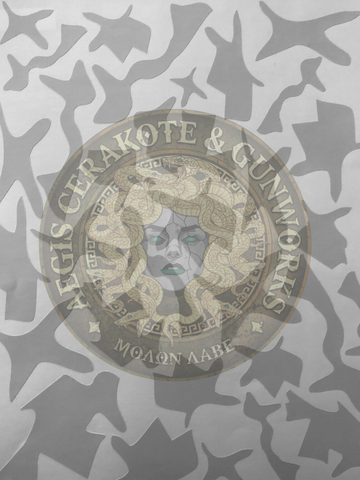 Puzzled Rifle Stencil | Aegis Cerakote & Gunworks