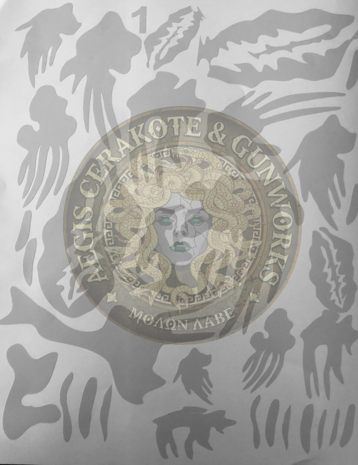 Rhodesian Brush Camo Rifle Stencil | Aegis Cerakote & Gunworks